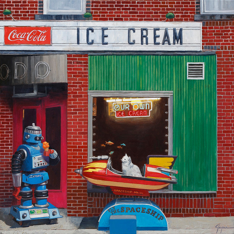 Eric Joyner - "Ice Cream Shop" – Corey Helford Gallery Print Shop