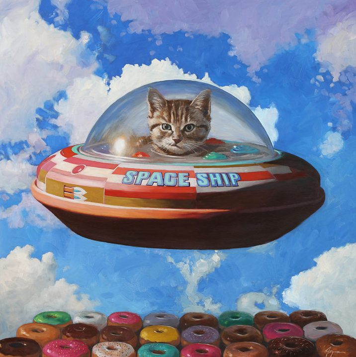 Eric Joyner "THIS IS NOT A CAT IN A SPACESHIP" – Corey Helford Gallery ...